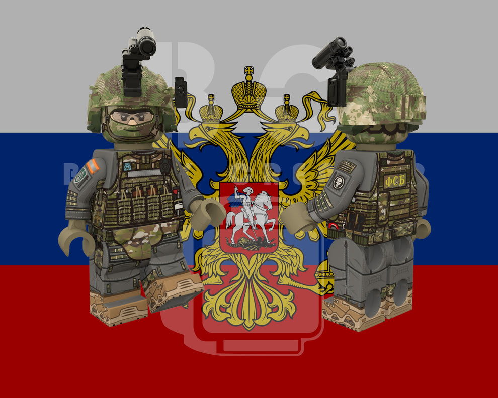 Brick Creator | Russian FSB Alpha Operators – War Brick Headquarter