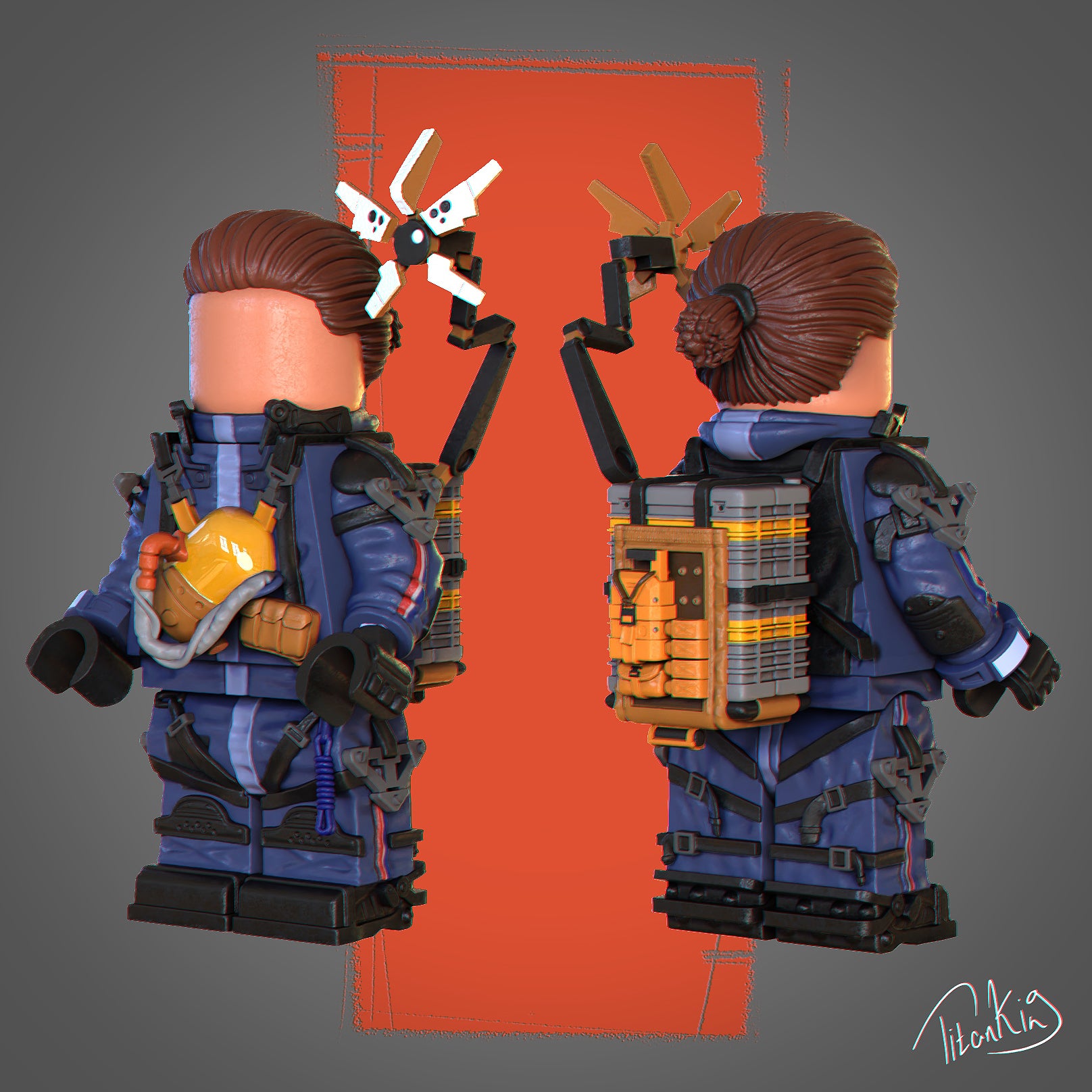 DreamBrick X Taame39 | Futuristic Courier [LIMITED] – War Brick Headquarter